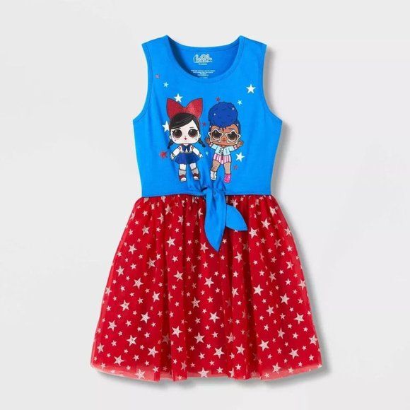 Dresses | Girls Americana Lol Surprise Aline Dress | Poshmark